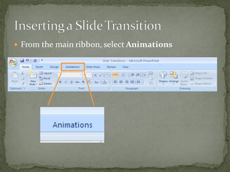 Creating A PowerPoint 2007 Presentation Slide Transitions Ppt Download