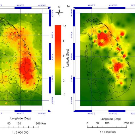 Map Of Cloud To Ground Lightning Flash Density Km 22 Yr 21 From The