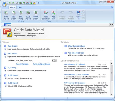 Oracle Data Export Import Tools By Sql Maestro Group