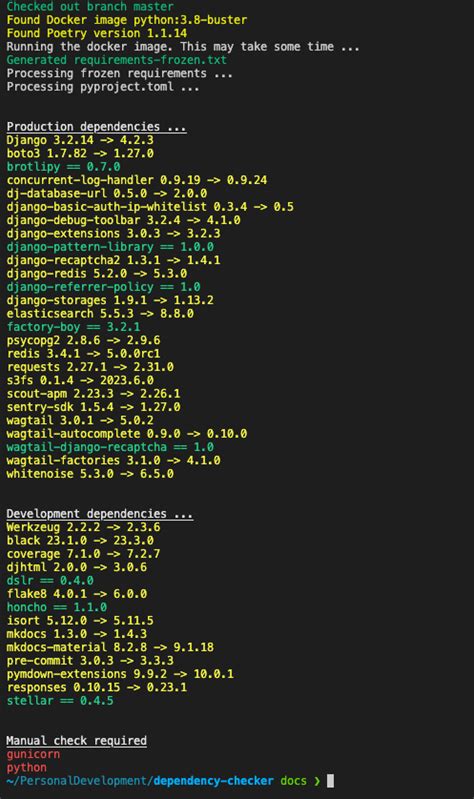 Python Dependency Version Checker Nick Moreton