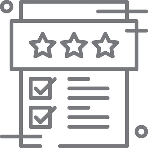 Review Feedback Icon With Black Outline Style 17799830 Vector Art At