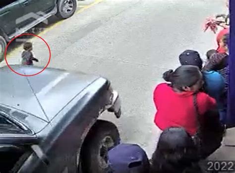 Captan momento en que niño fue atropellado en San Marcos Radio Sonora