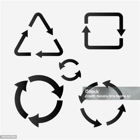 Recycle Icons Set Illustration Premium Design Vector Eps10向量圖形及更多乾淨圖片