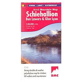 Schiehallion Ben Lawers Glen Lyon Harvey British Mountain Map XT40