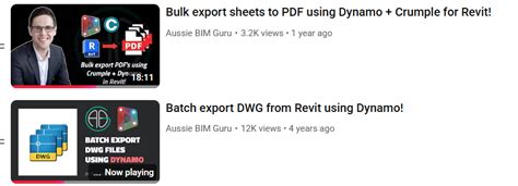 Scripting Queries Batch Exporting Pdf And Dwg With File Naming Revit Dynamo