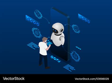 Isometric Artificial Intelligence Chip Royalty Free Vector