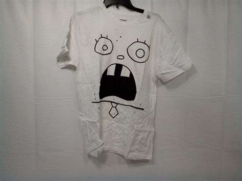 Nickelodeon Mens Big And Tall Doodlebob Face Tee T Shirt Size M White