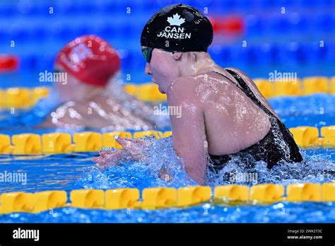 Doha Qat 18th Feb 2024 Ella Jansen From Canada At World Aquatics