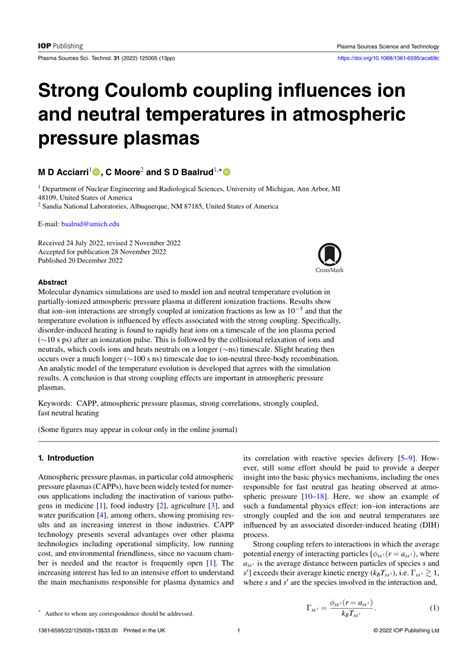 Strong Coulomb Coupling Influences Ion And Neutral Temperatures In