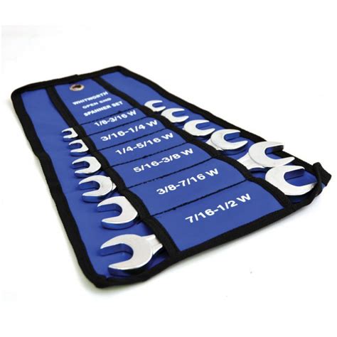 Spanner Whitworth Bsf 6 Pieces Open End Set