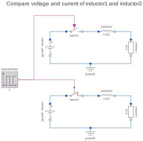 Modelica Electricalanalogexamplesswitchwitharc Systemmodeler Documentation