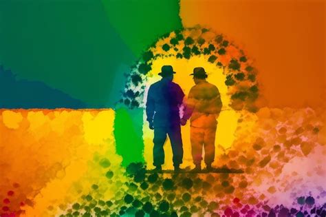 Premium Ai Image Pride Month An Illustration Of Two Men Holding Hands