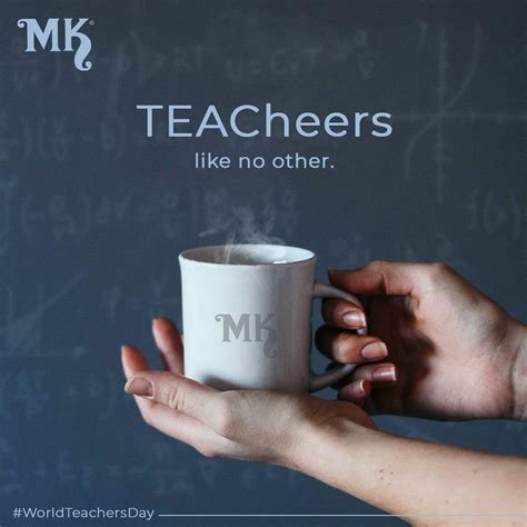 Cheer For Teachers While Being Cheered Up By Tea Mk Mktea