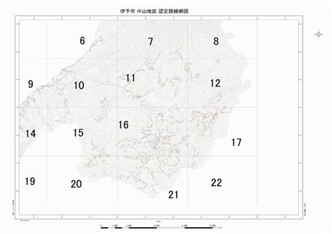 伊予市伊予市道認定路線網図