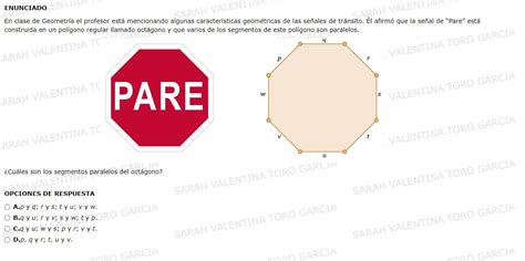 Cuáles Son Los Segmentos Paralelos De Un Octágono Por Favor Brainly Lat