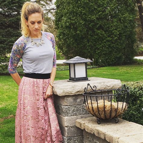 A Lace Lularoe Lucy Skirt And Randy Tee Paired With A Fancy J Crew