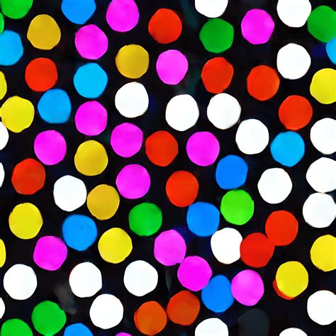 Colorful Polka Dot Seamless Pattern On White Background 4k · Creative