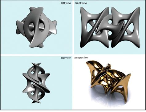 Cad Representation Of A Geometrically Complex Bracelet Section Made Via