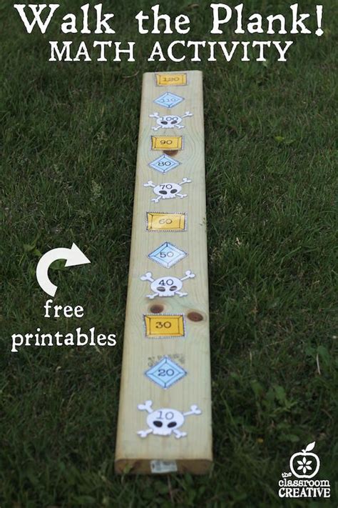 Pirate Math Activity Walk The Plank With Skip Counting Pirate Maths