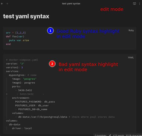 Inconsistent Different Code Syntax Highlight When Toggling View Edit