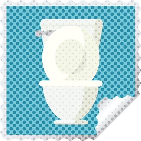 Open Toilet Graphic Png Illustration Square Sticker Stamp 44289609 Png