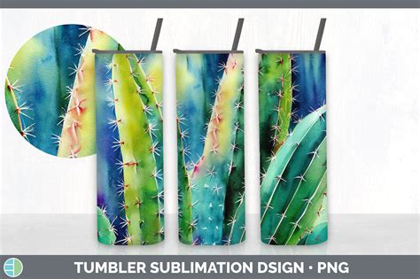 Cactus Tumbler Sublimation Bundle By Enliven Designs TheHungryJPEG