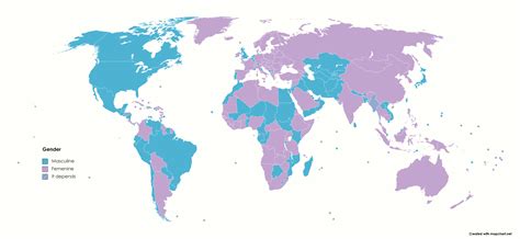 The Gender Of Countries In Italian Mapporn
