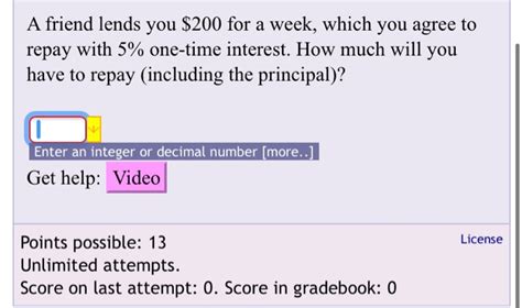 Solved Simple Interest I M Having Trouble Identifying The Chegg Com