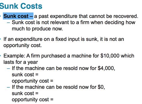 Sunk Cost Example Sunk Cost Definition Examples And Fallacy 2019