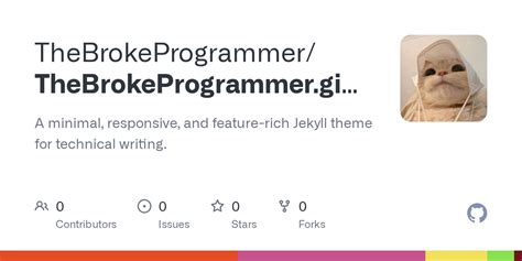 Github Thebrokeprogrammer A Minimal Responsive And Feature