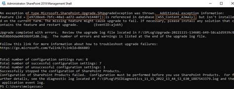 Feature Is Referenced In Database But Isnt Installed On The Current Farm Debugto