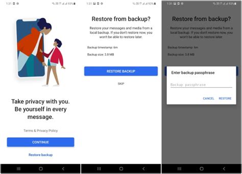 How To Backup And Restore Signal Messages On Mobile Techwiser