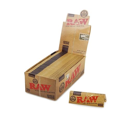 Best Prices For Raw Classic Single Wide Rolling Paper 50ct Raw 71