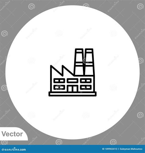 工厂矢量图图标符号 向量例证 插画 包括有 查出 要素 设备 工厂 建筑 商业 化学制品 189965415