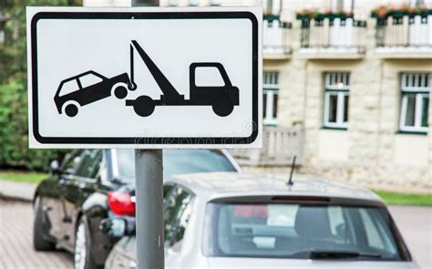 Tow Away Sign No Parking Place Stock Image Image Of Parking