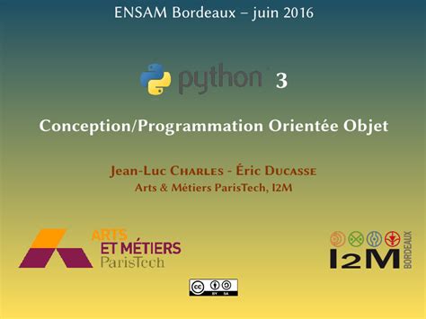 Conceptionprogrammation Orientée Objet
