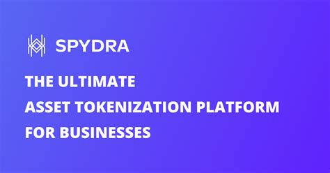 spydra low code asset tokenization platform