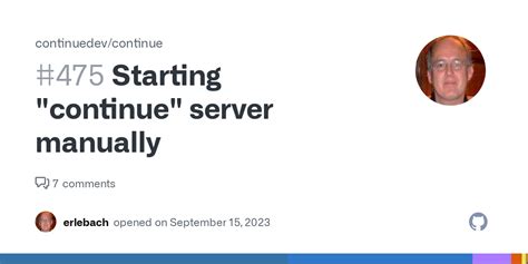 starting continue server manually · issue 475 · continuedev continue