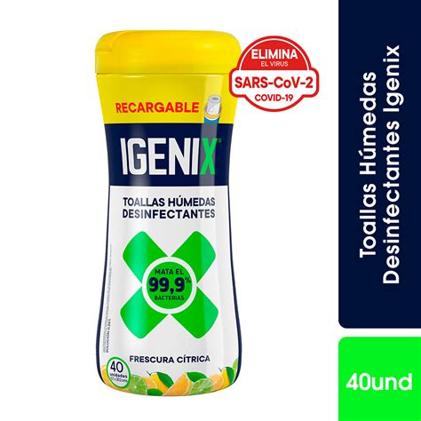Toallitas Húmedas Desinfectantes Multiuso 40u Igenix