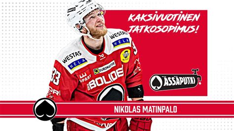 Nikolas Matinpalo Jatkaa Ässissä Youtube