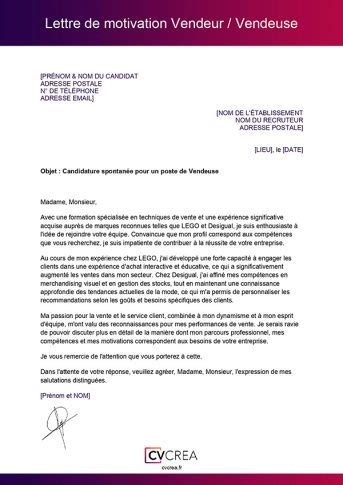 Lettre De Motivation Vendeuse Exemple Et Conseils