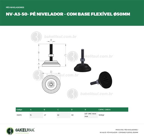 P Nivelador Rosca Externa Base Flex Vel Bakelitsul