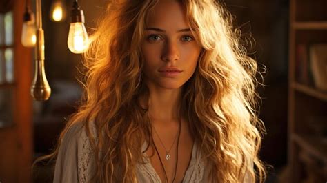 Beautiful Blonde Girl Intense Emotions Premium Ai Generated Image