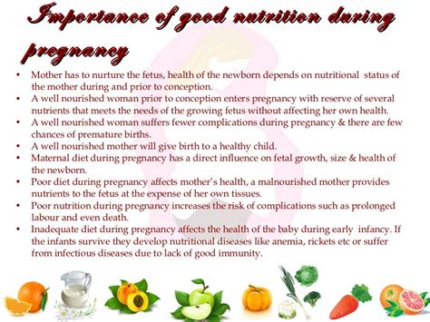 Nutrition During Pregnancy And Lactation