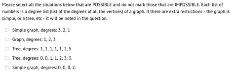 Solved Select All The Situations Below That Are POSSIBLE And Chegg Com
