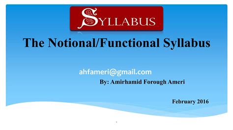Notional Functional Syllabus PPTX