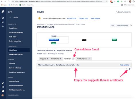 workflow conditions and validators jira cloud the atlassian