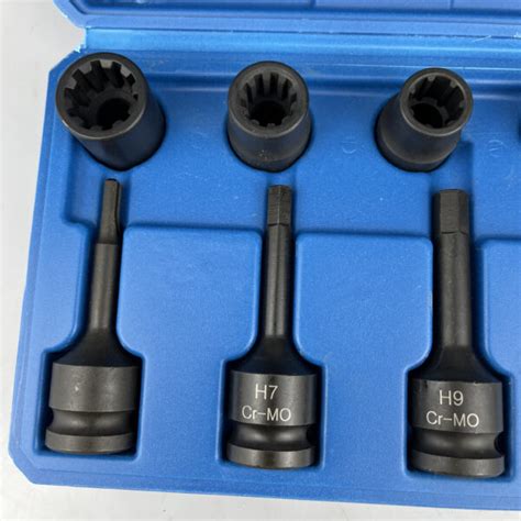 12pc E Socket Set Tools