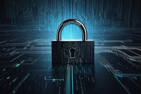 Abstract Cybersecurity Binary Code Big Data Technology Background With