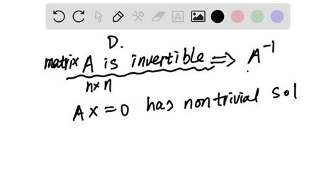 Solved If A Is An N X N Matrix Then Which Of The Following Statements
